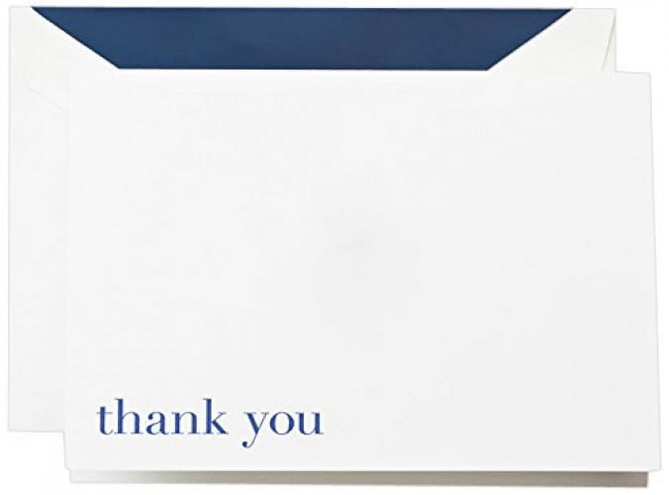 Crane & Co. Bodoni Blue Thank You Note (CT1511) - Walmart.com