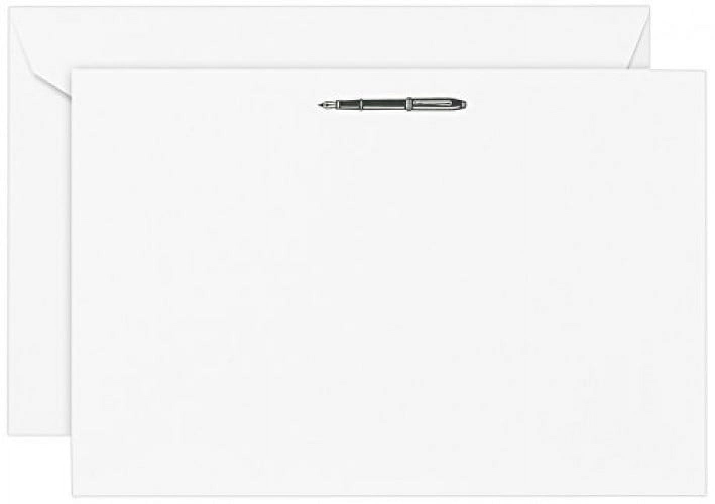 Crane & Co. Engraved Fountain Pen Correspondence Card (CC3507 ...