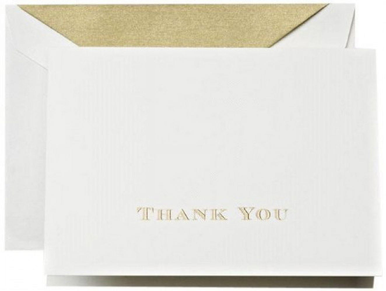 Crane & Co. Gold Hand Engraved Thank You Notes (CT1308) by Crane & Co ...