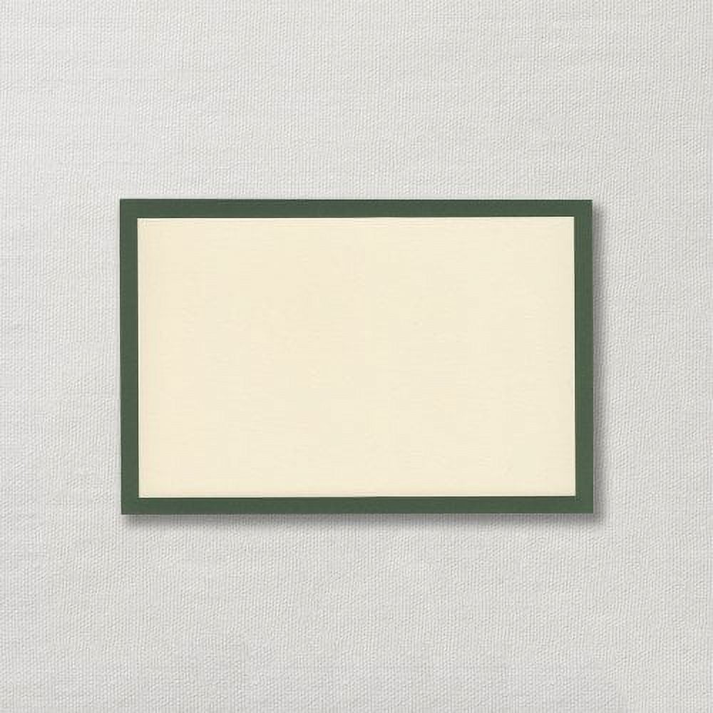Crane & Co. Hunter Green Border Cards - Walmart.com