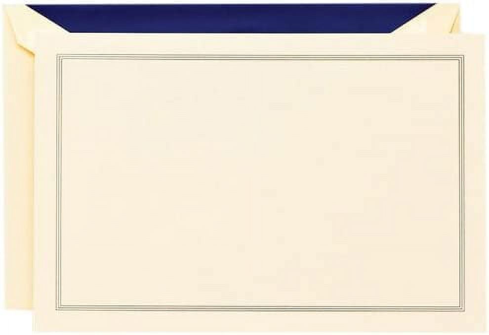 Crane & Co. Regent Blue Triple Hairline Correspondence Card (CC3315 ...