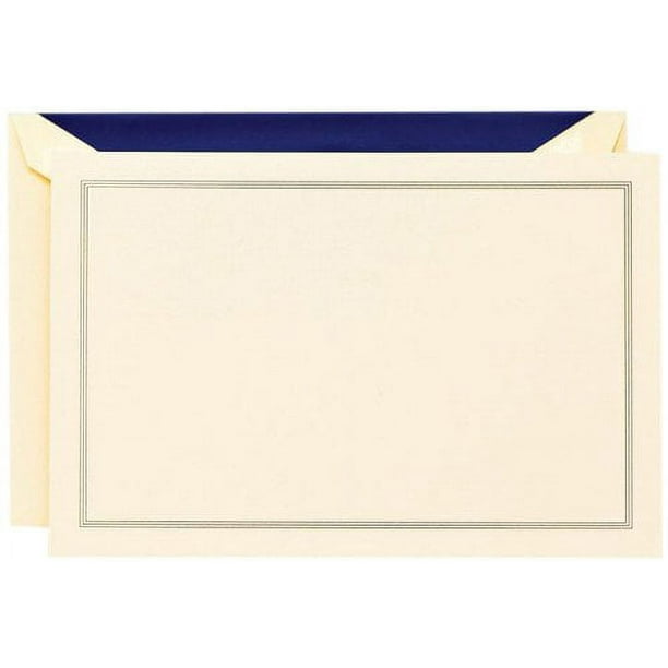 Crane & Co. Regent Blue Triple Hairline Correspondence Card (CC3315 ...