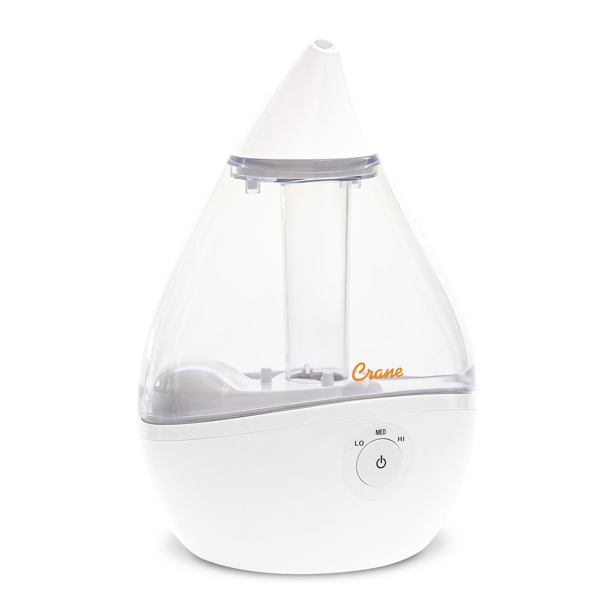Crane Droplet Ultrasonic Cool Mist Humidifier, 0.5 Gallon, 15 Hour Run ...