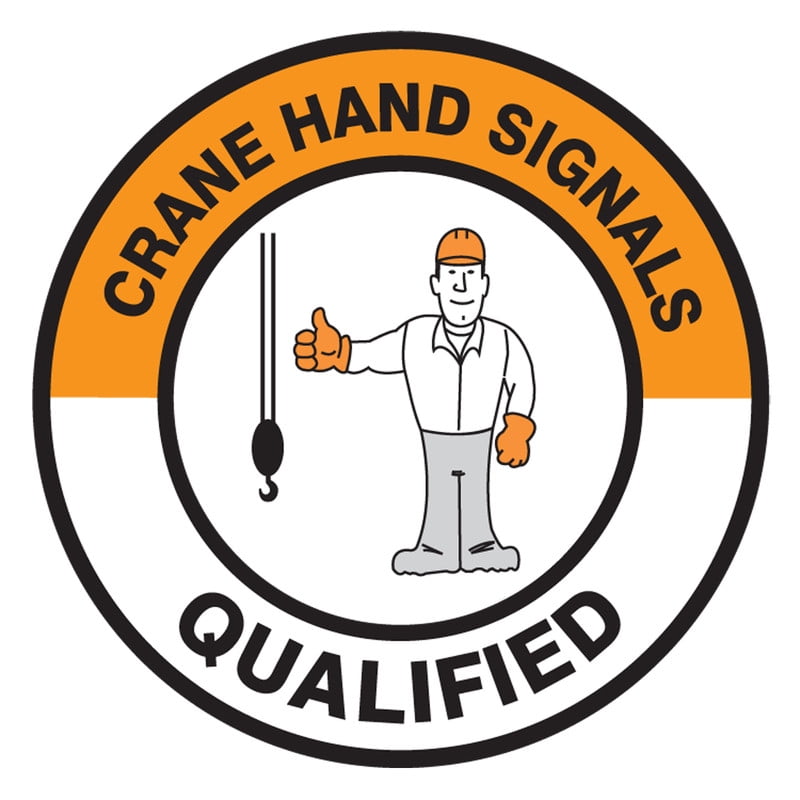 Crane Hand Signals Qualified 12 Inch Tin Sign Great For Garden And Yard ...