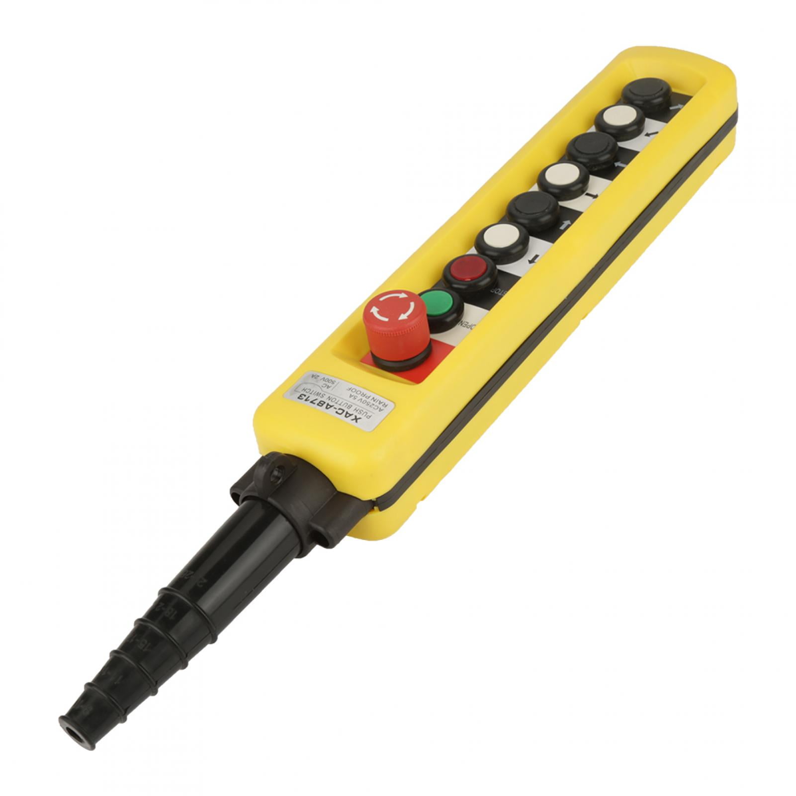 Crane Hoist Control, 500V Push Button Switch Chain remote control crane ...