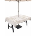 Crane Rectangle Outdoor Tablecloth with Umbrella Hole Japanese Crane ...