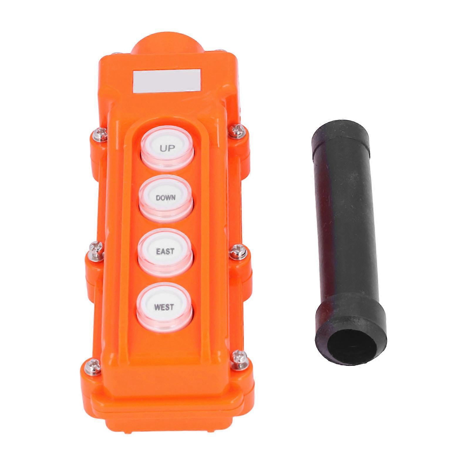 Crane Remote Control Hoist Switch Push Button Box Controller Rainproof ...