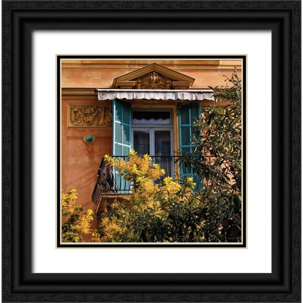 Crane, Rita 26x26 Black Ornate Wood Framed with Double Matting Museum ...
