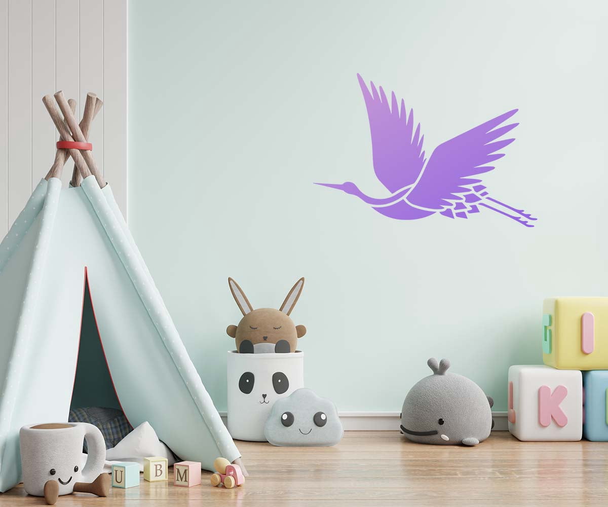 Crane Stencil - Art and Wall Stencil (6"x5") - Walmart.com