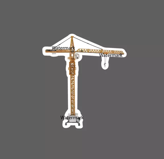 Crane Sticker Construction Work Waterproof Sticker Phone Decal Water ...