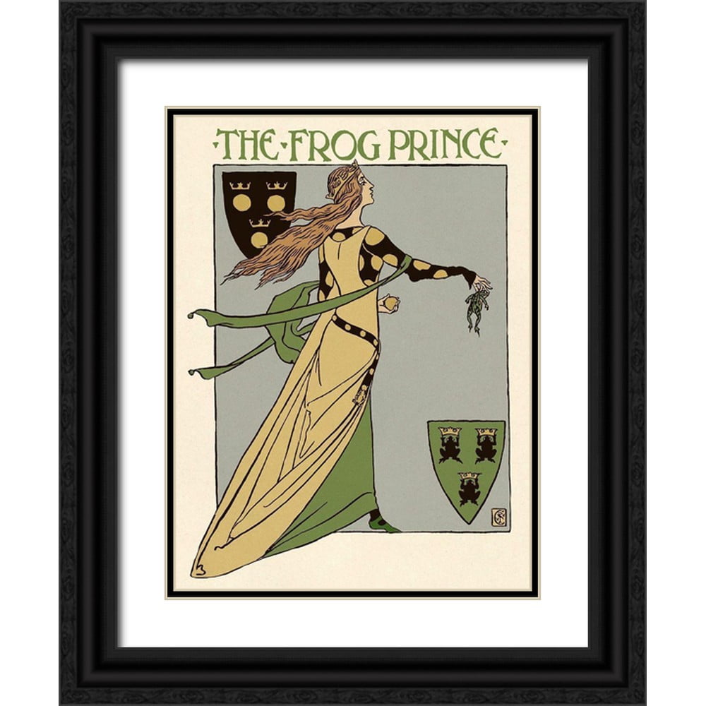 Crane, Walter 12x14 Black Ornate Wood Framed with Double Matting Museum ...