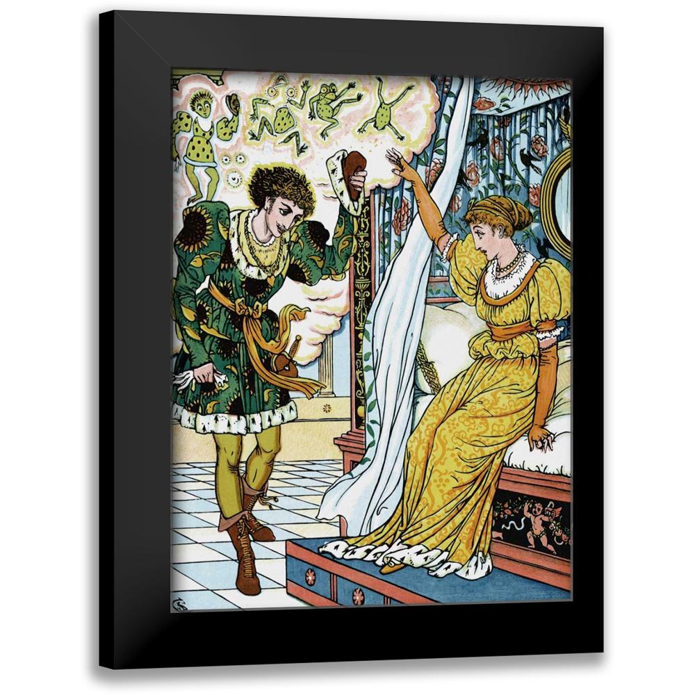 Crane, Walter 19x24 Black Modern Framed Museum Art Print Titled - Frog ...