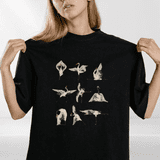 Crane Yoga Funny Bird Nature Fitness Exercise Pose Graphic Cotton T ...