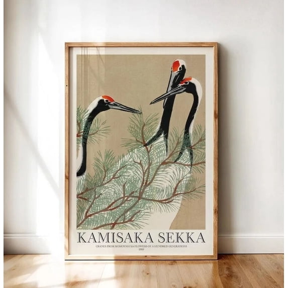 Cranes From Momoyogusa Flowers Of A Hundred Generations (1909) By ...