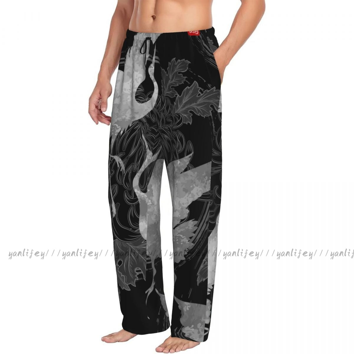 Cranes Tanajura With Japanese Hieroglyphs Mens Woman Pajamas Pyjamas ...