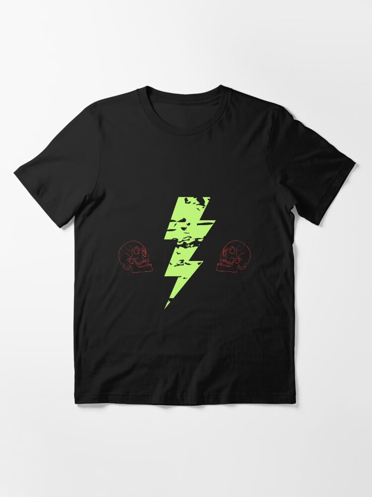 Cranium N Lightning Bony Face With Electric Bolt Graphic Design Unisex ...
