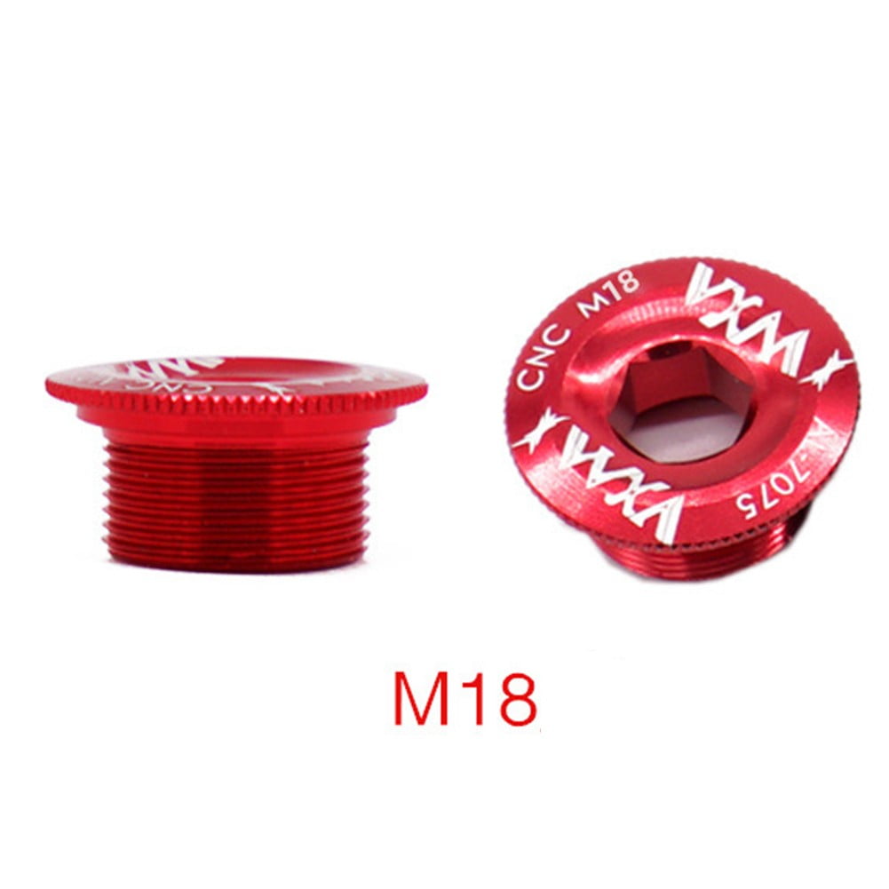 Crank Cover Screw Cap M19 M20 Crankset Aluminum Road Bike Bolts Red M18 Fangkenuo - Walmart.com