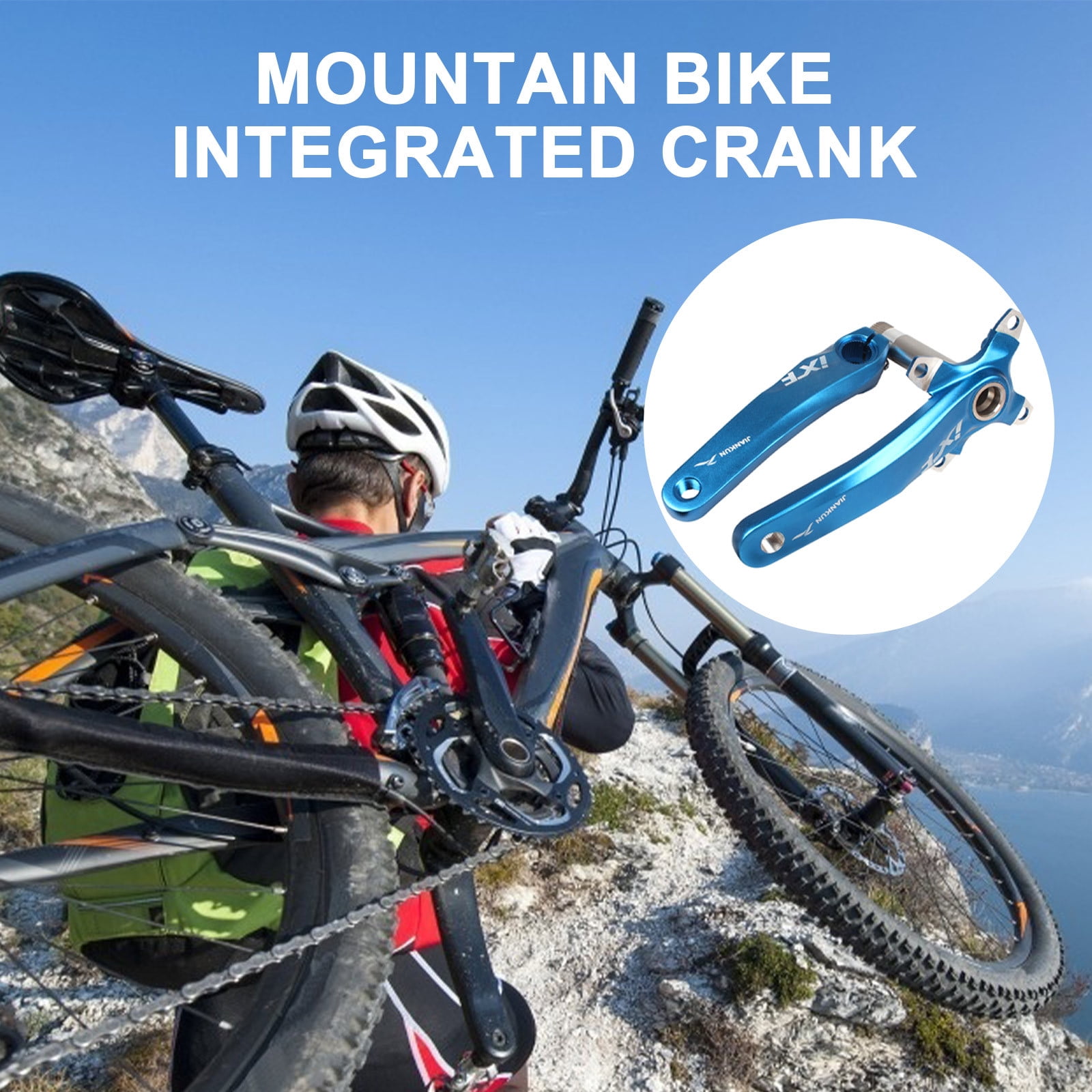 Crank Ixf Modified, Bike Hollow One Crank, Forged Aluminum Construction ...