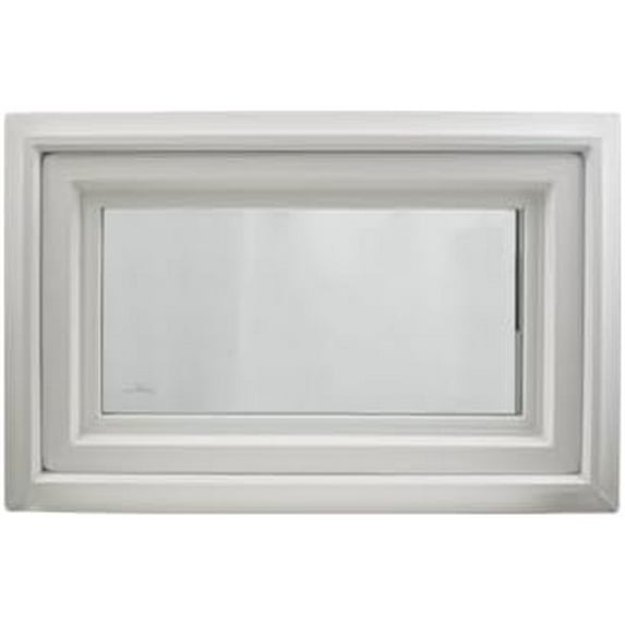 Crank Out Windows 30 " x 16" White Vinyl Tempered Glass Low-E Argon Gas ...
