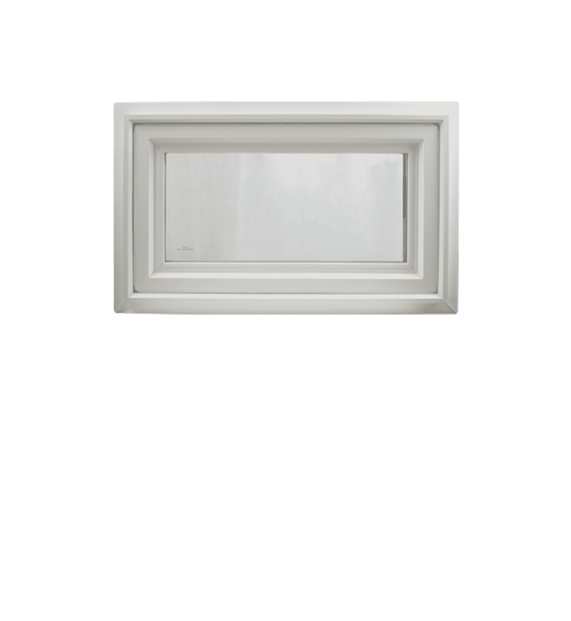 Crank Out Windows 36 " x 16" White Vinyl Tempered Glass Low-E Argon Gas ...