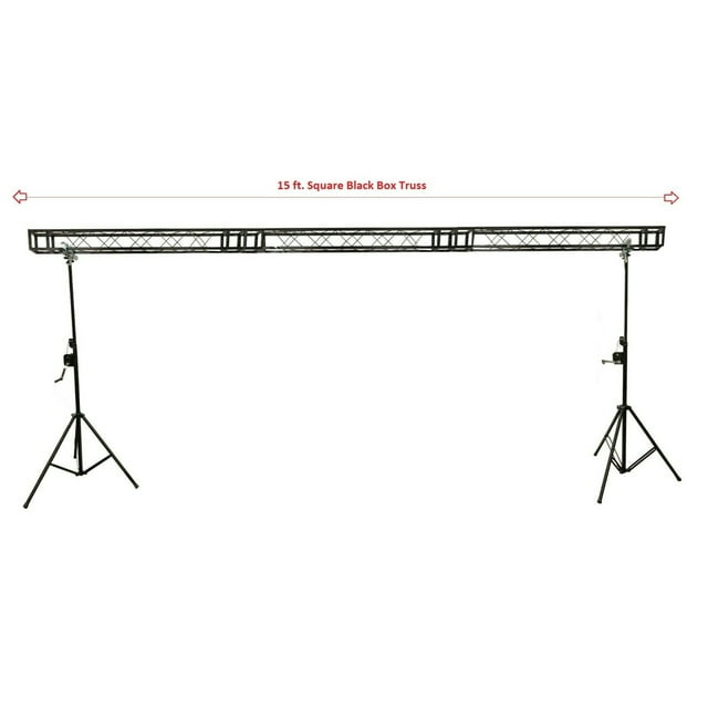 Cedarslink Heavy Duty 15FT Box Truss Light Stand System Black - Walmart.com