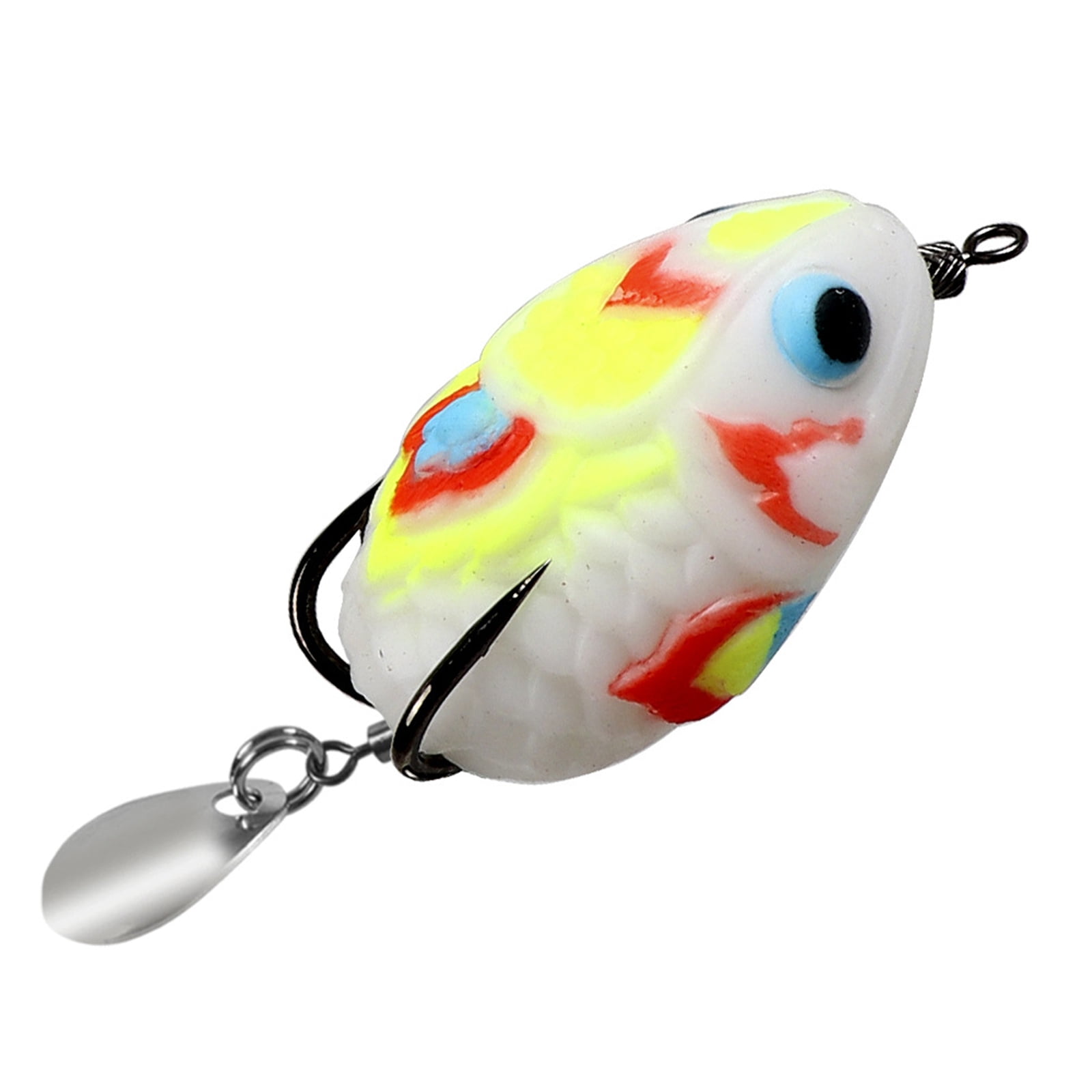 Crankbait Frogs Lures 11g PVC Frogs Lure 5 Color Optional with Double ...