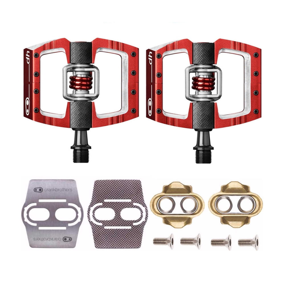 Crankbrothers Mallet Racing Bike Pedals (Red) with Cleats and Shoe ...