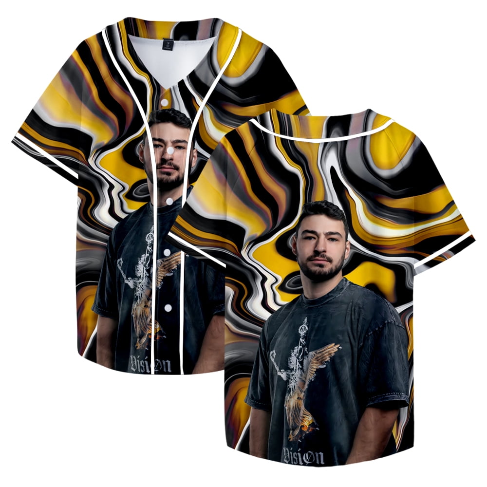 Crankdat Merch Baseball Jersey Men/Women Casual Thin button Baseball ...