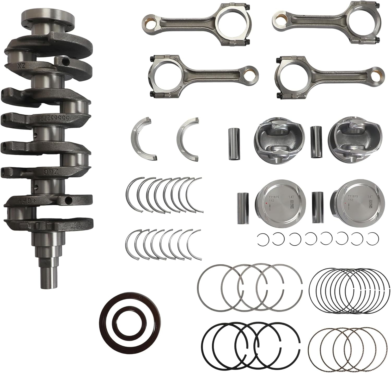 Crankshaft Piston Kit Bearing Set Connecting Rod for Chevy Cruze Sonic ...