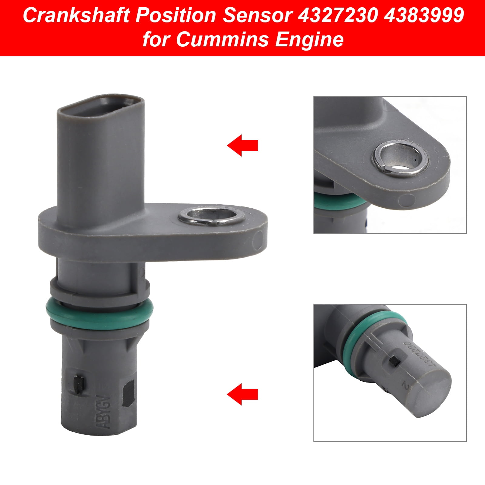 Crankshaft Position Sensor 4327230 4383999 for Cummins Engine - Walmart.com