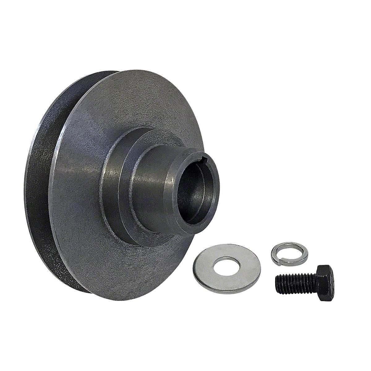 Crankshaft Pulley w/ Mounting Bolt, Lock, Flat Washers Fits Massey ...