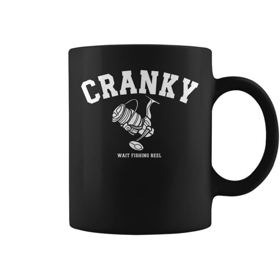 Cranky Fishing Reel Pun Humor Fishermen Hoilday Coffee Mugs - Walmart.com
