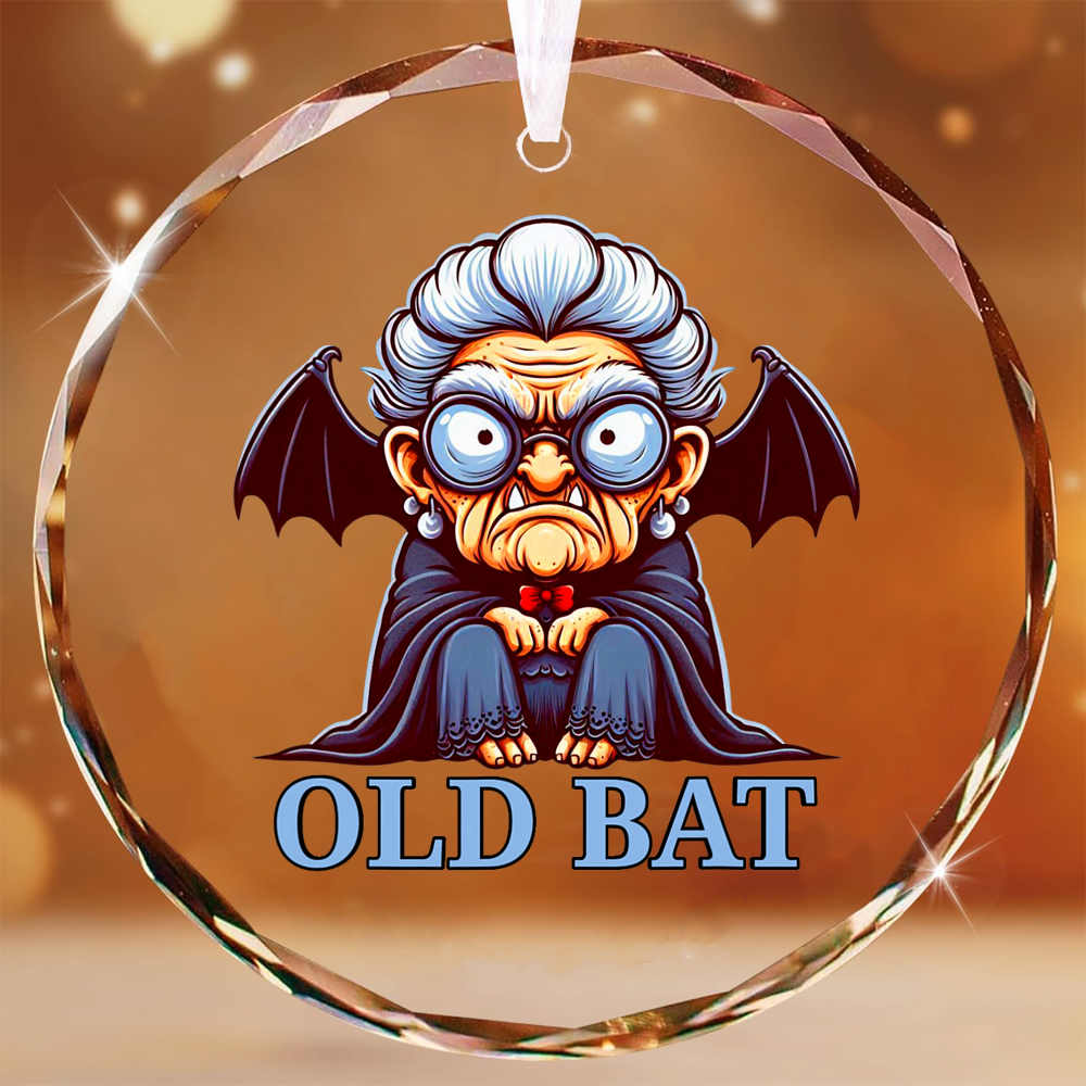 Cranky Grandma Old Bat Angry Old Lady Grandmother 2 Ornament Home ...
