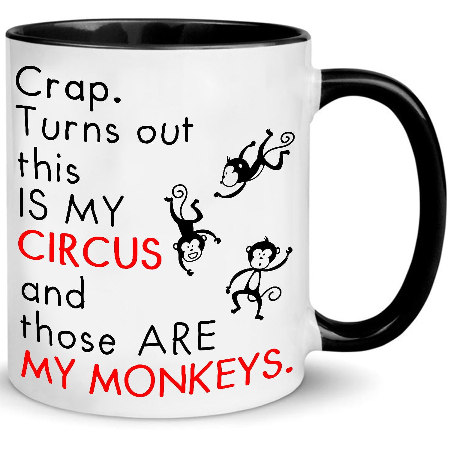 Crap. Turns Out This Is My Circus And These Are My Monkeys Funny Coffee ...