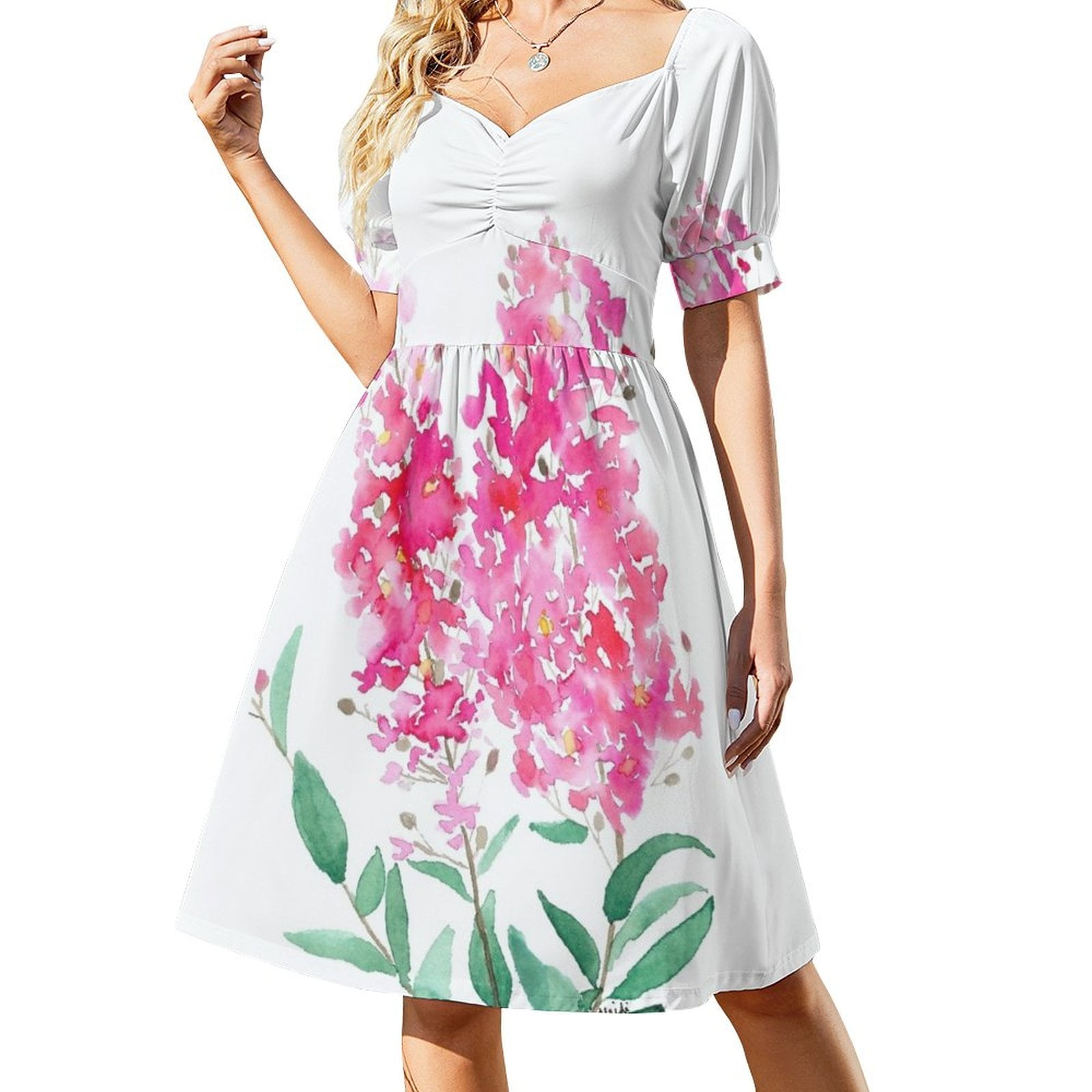 Crape Myrtle in Bloom Sleeveless Dress dress women summer 2024 evening ...