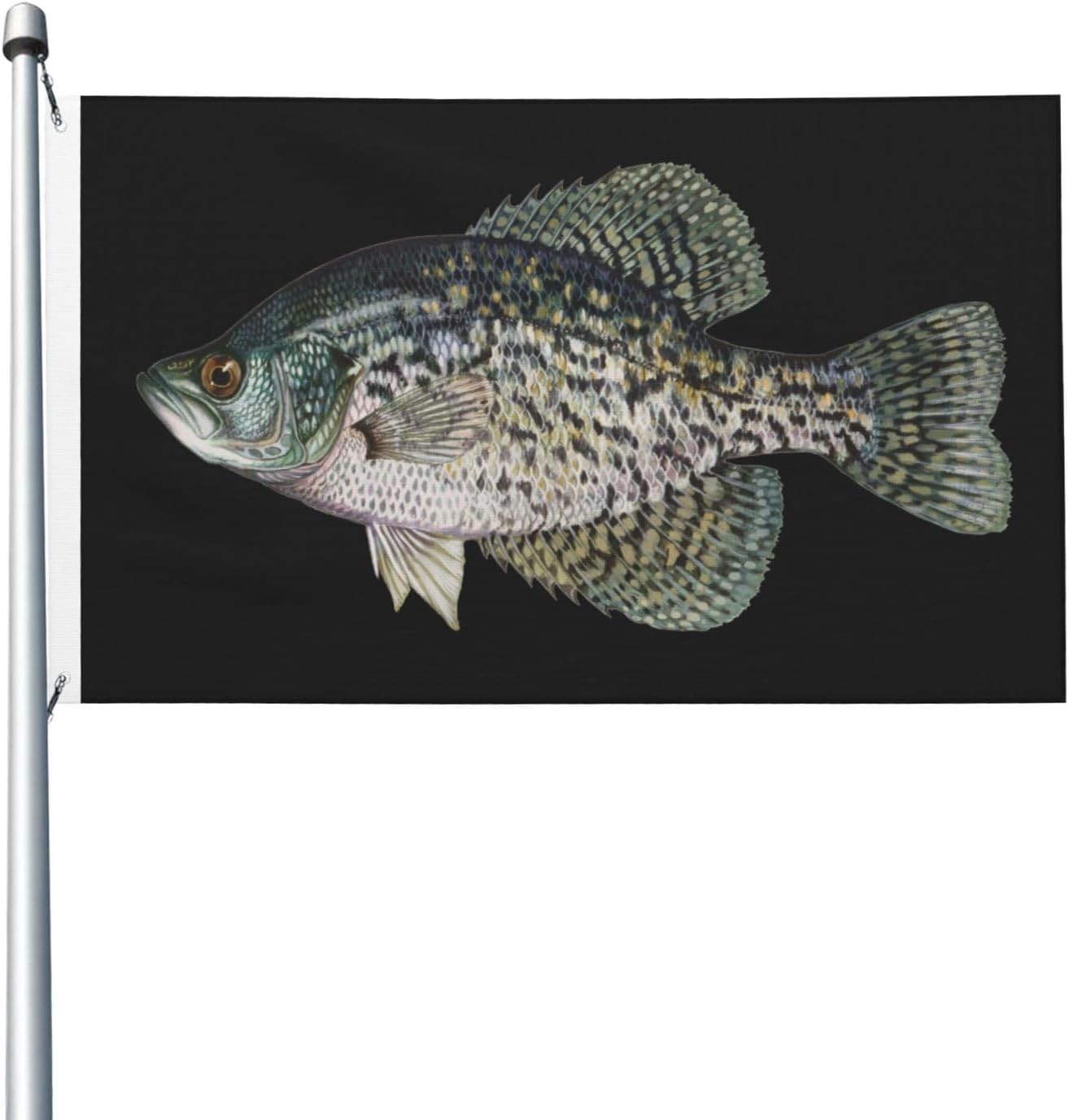 Crappie Fish Flag 3x5 Ft Outdoor Decoration Banner Yard Flag With ...