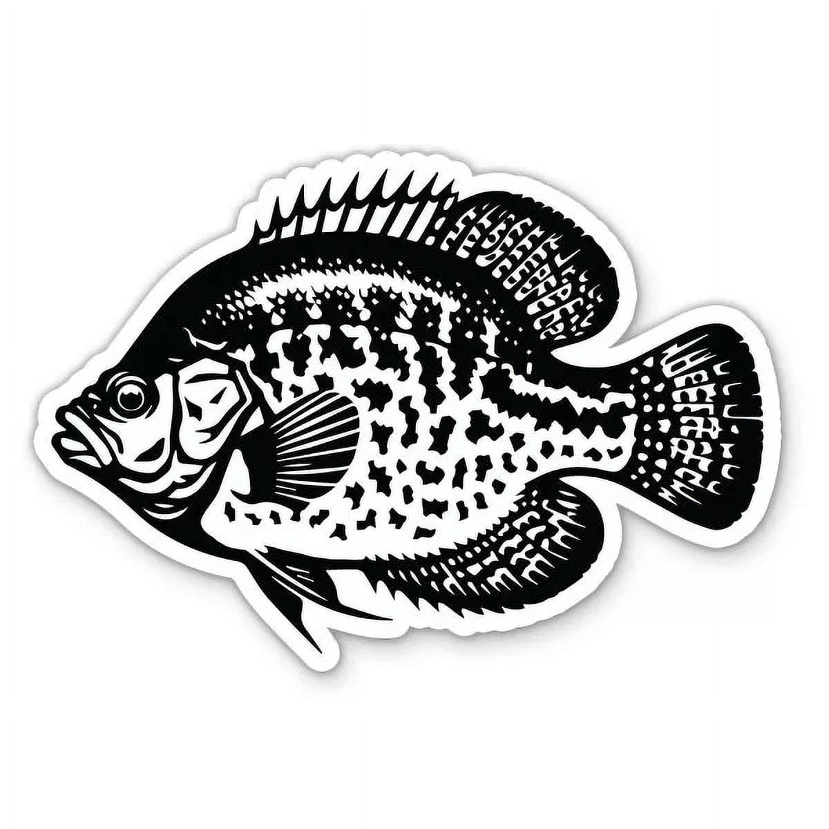 Crappie Fish Sticker Phone Decal Water Bottle Stickers Car Decals ...