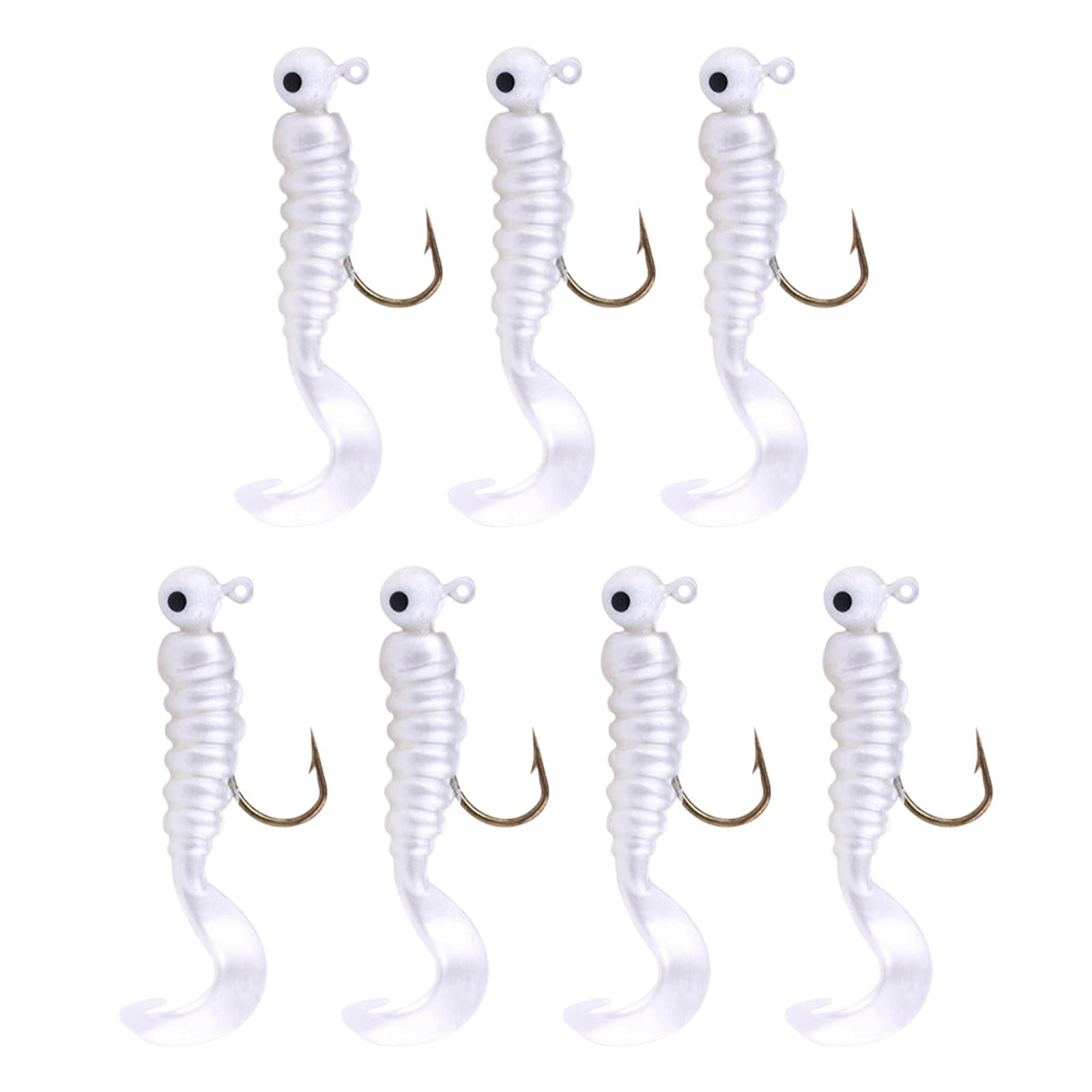 Crappie Jigs, Crappie Baits, Grub Fishing Lures, Curly Tail Worms for ...