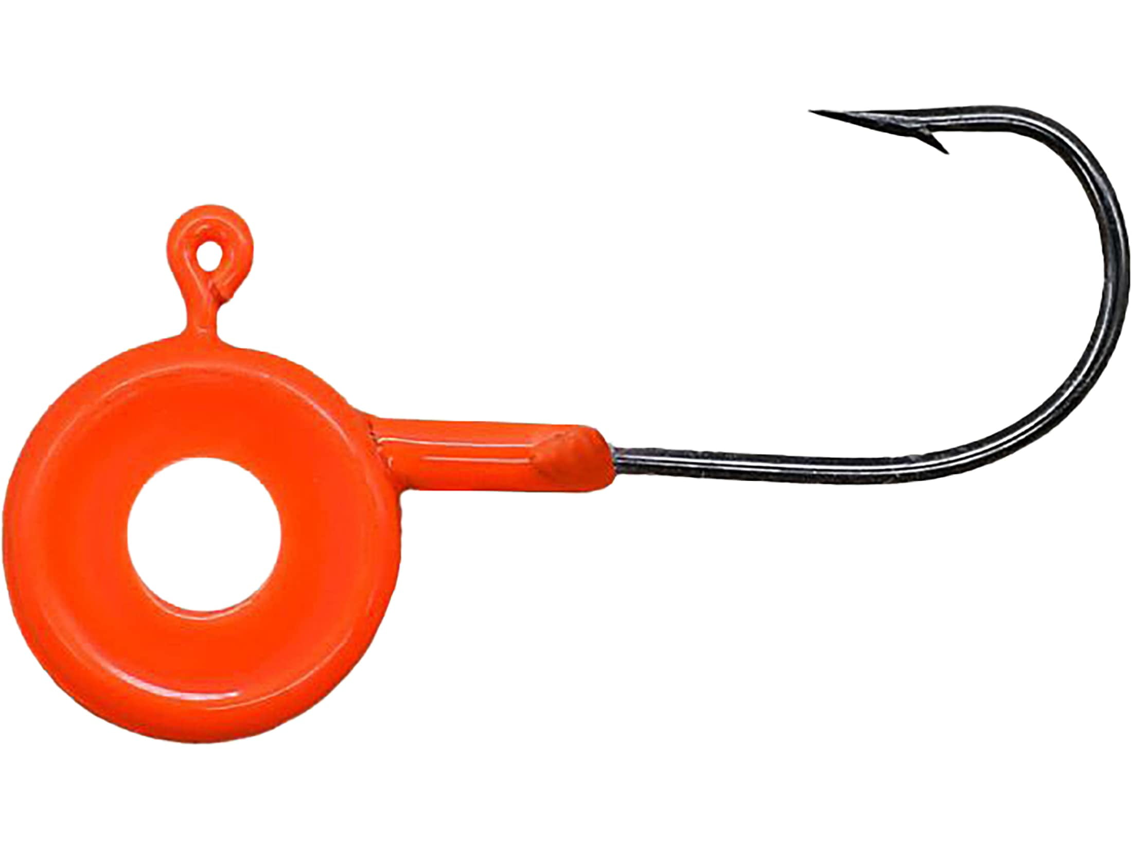Crappie Magnet Eye Hole Pill Head 1/16oz Jighead Orange - Walmart.com