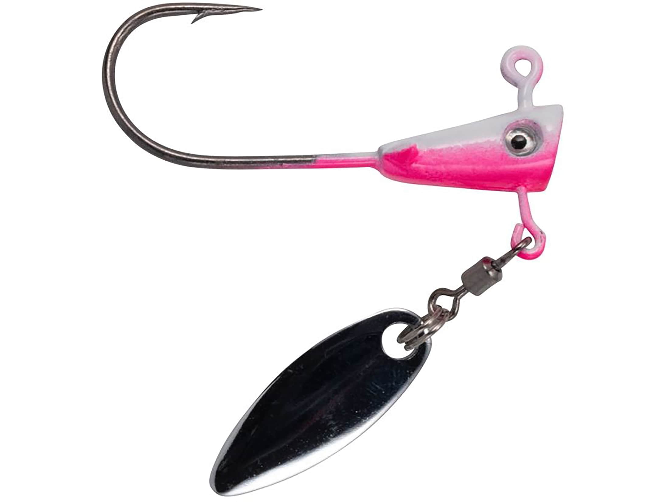Crappie Magnet Fin Spin 1/16oz Underspin Jighead White/Pink - Walmart.com