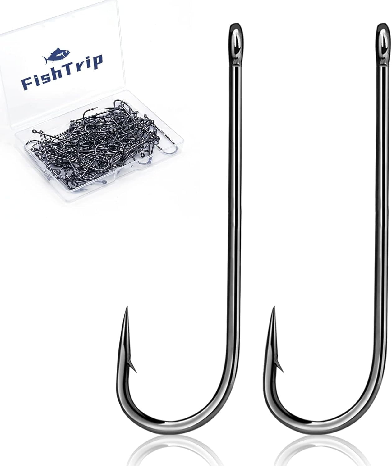 Crappie Panfish Fishing Hooks-100pcs Aberdeen Hooks Long Shank Light ...
