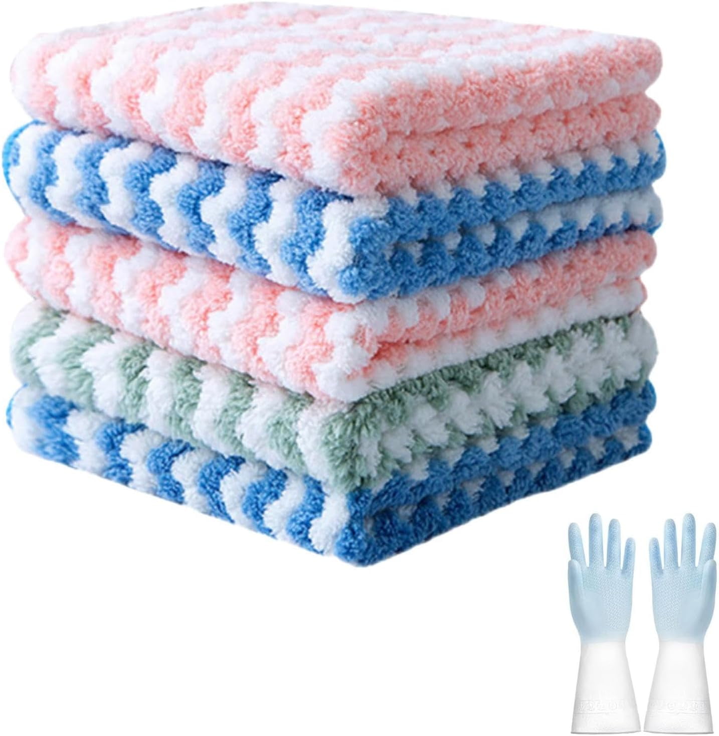 Crasea Microfiber Cleaning Cloth, 10 Counts Microfiber Cleaning Cloth ...