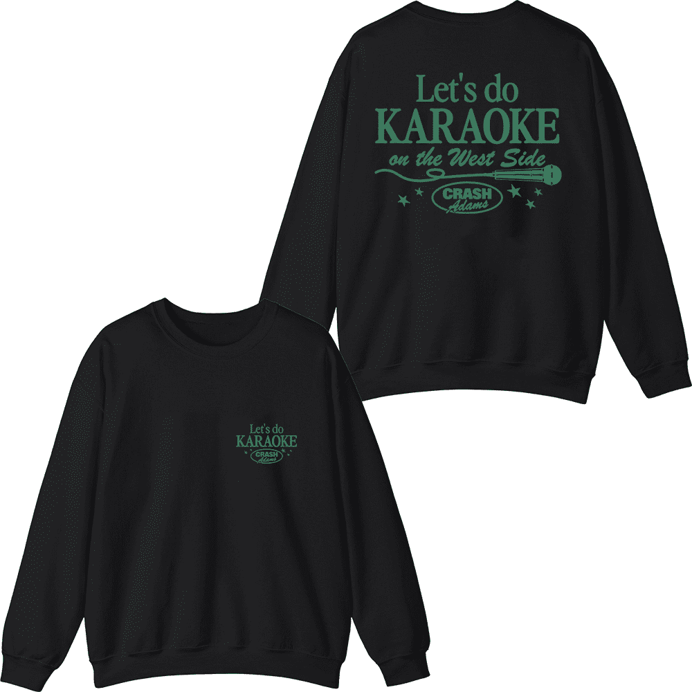 Crash Adams Merch Karaoke Crewneck Graphic Sweatshirt Unisex Long ...