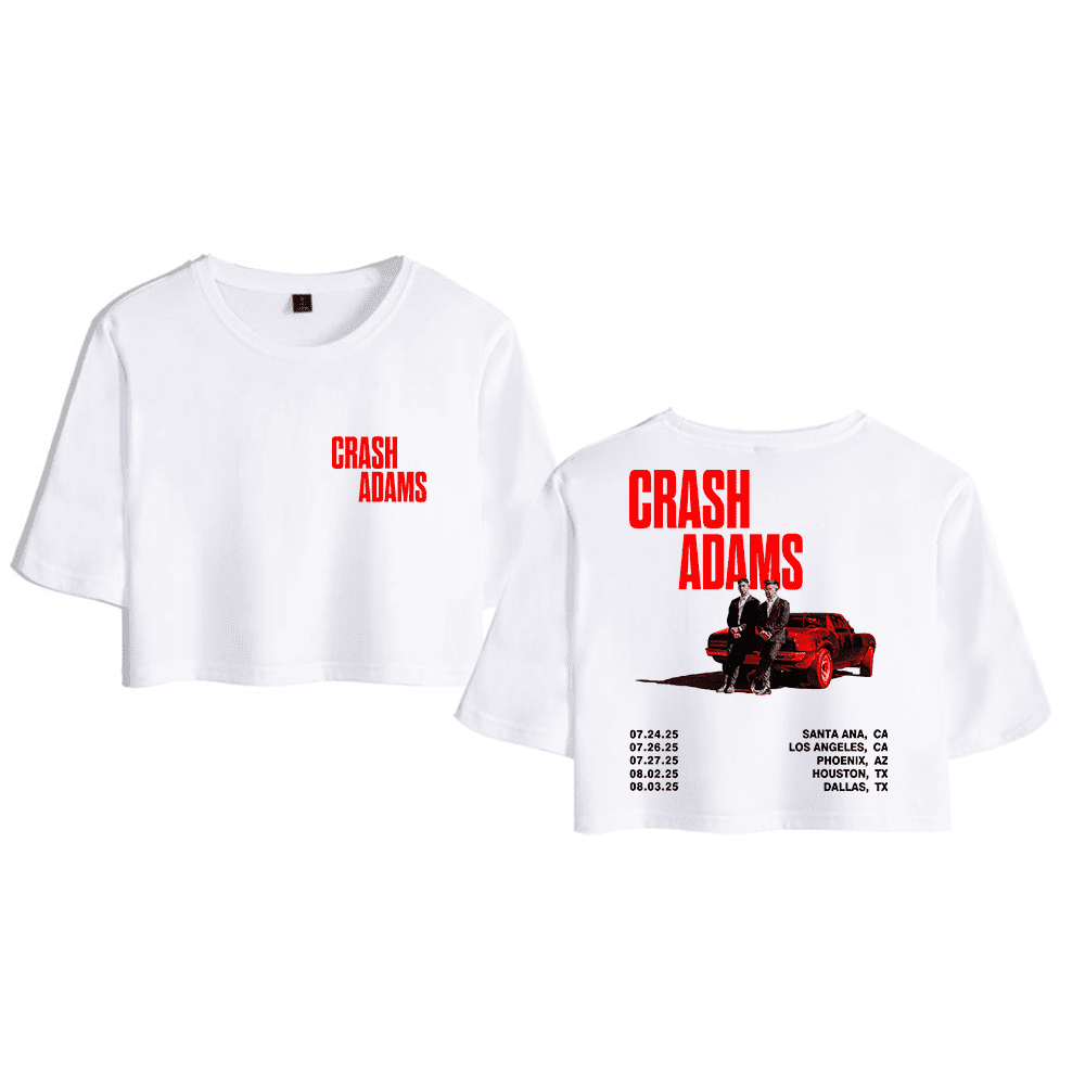 Crash Adams Merch Tour 2025 Crop Top Fashion T-shirt Women Girl Short Sleeve - Walmart.com