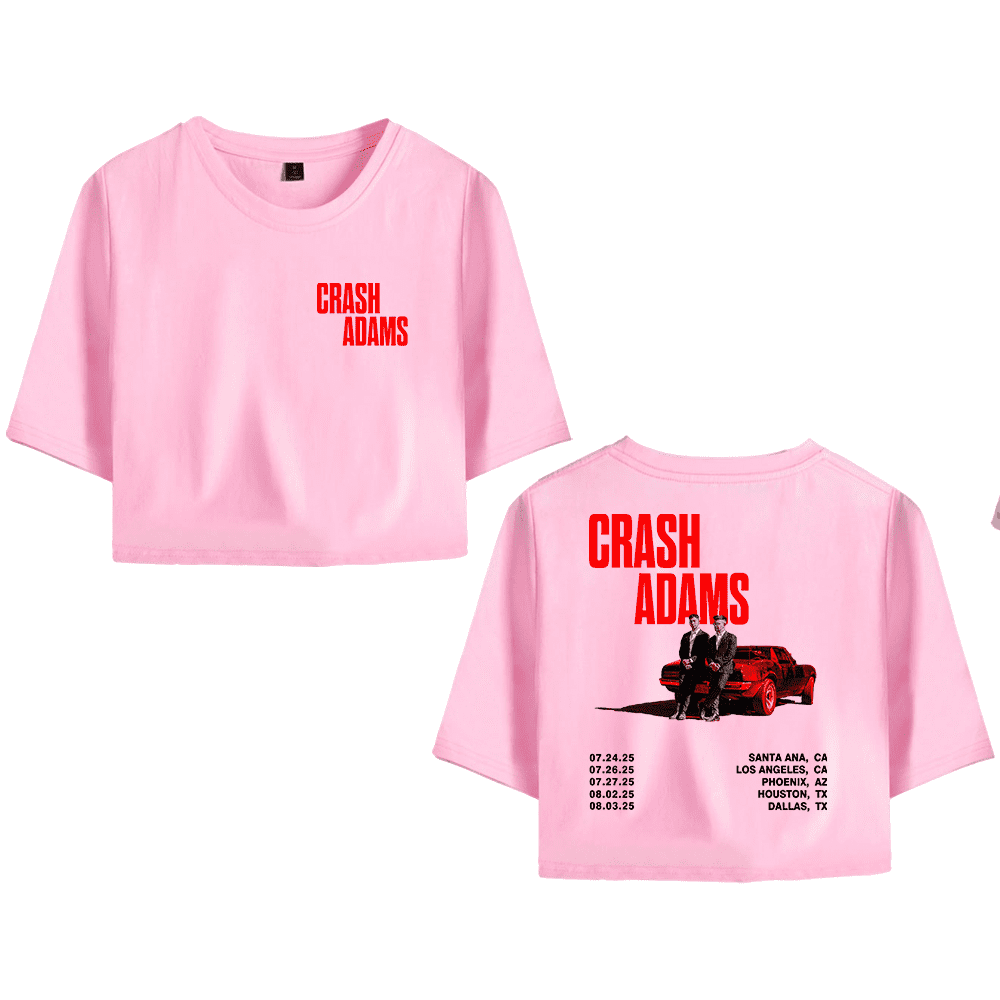Crash Adams Merch Tour 2025 Crop Top Fashion T-shirt Women Girl Short ...