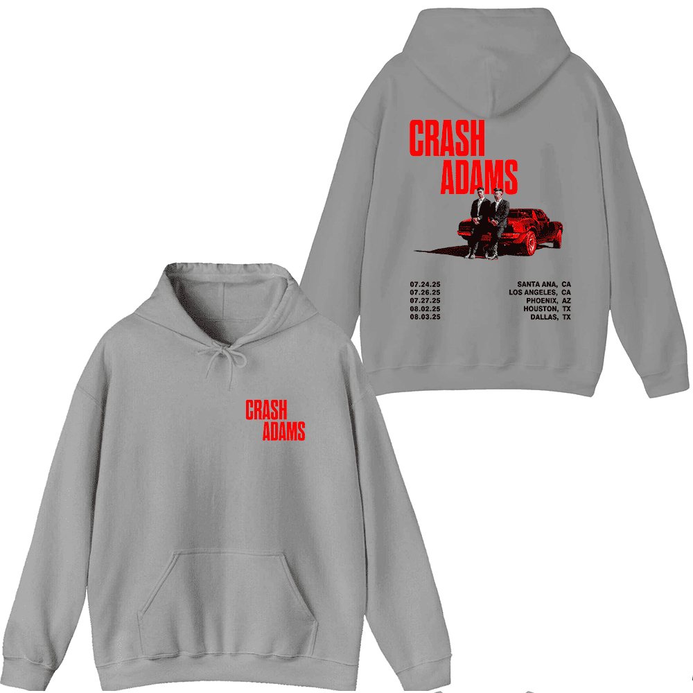 Crash Adams Merch Tour 2025 Hoodie Unisex Men Women Long Sleeve ...