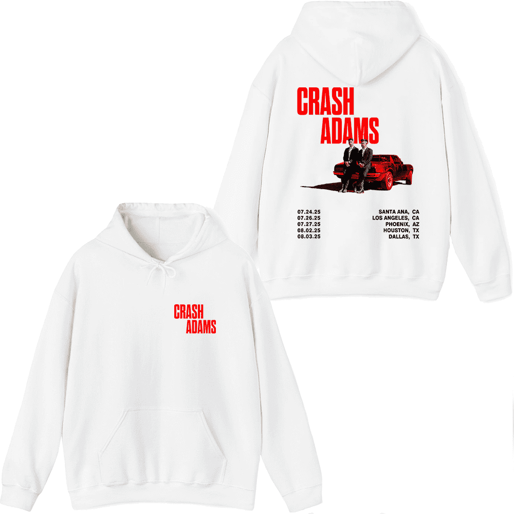 Crash Adams Merch Tour 2025 Hoodie Unisex Men Women Long Sleeve ...