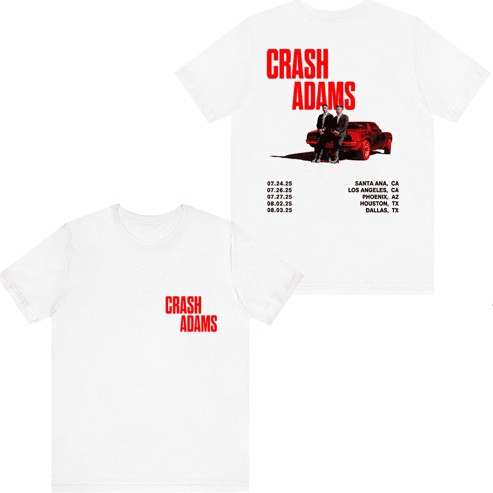 Crash Adams Merch Tour 2025 T-shirt Men Women Casual Short Sleeve Graphic Tee - Walmart.com