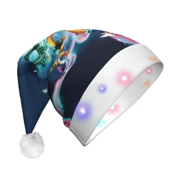 Crash-Bandicoot 21 Adult Light Up Santa Hat Led Christmas Hat Funny ...