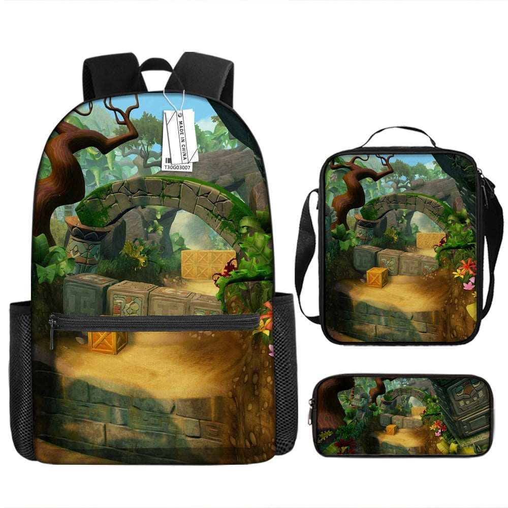 Crash-Bandicoot Anime Travel Backpack for Teens/Womens/Mens/ Casual ...